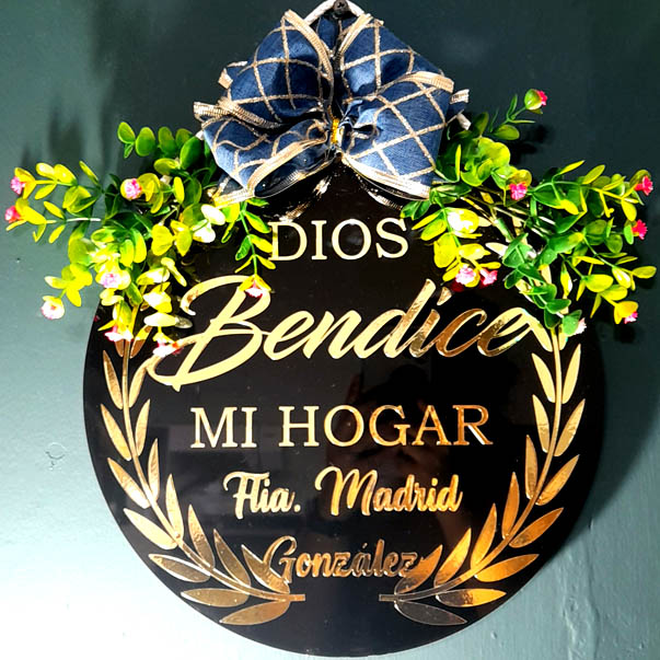Letrero Decorativo para Puerta - Bloom Panamá